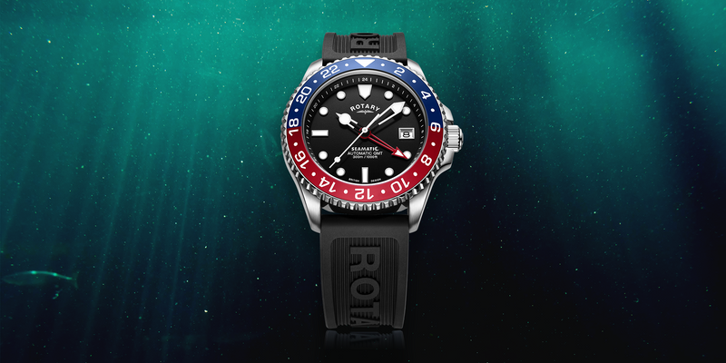 Rotary Seamatic 300 GMT Automatic Watch - GS04378/95