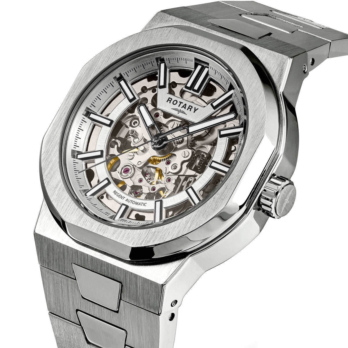 Rotary Regent Skeleton Automatic Watch - GB05495/06