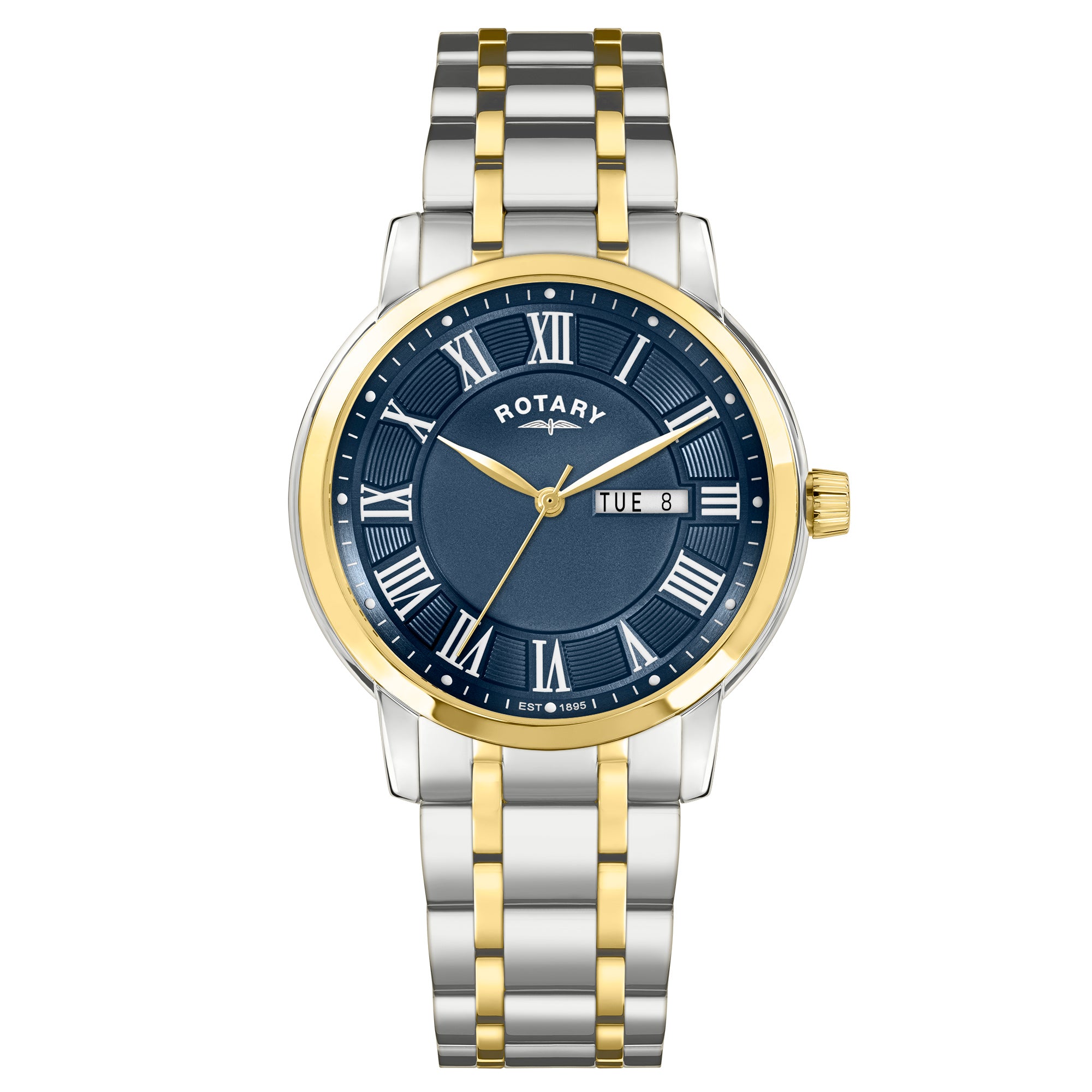 Rotary Heritage Blue Roman Dial Watch - RGB10021/05