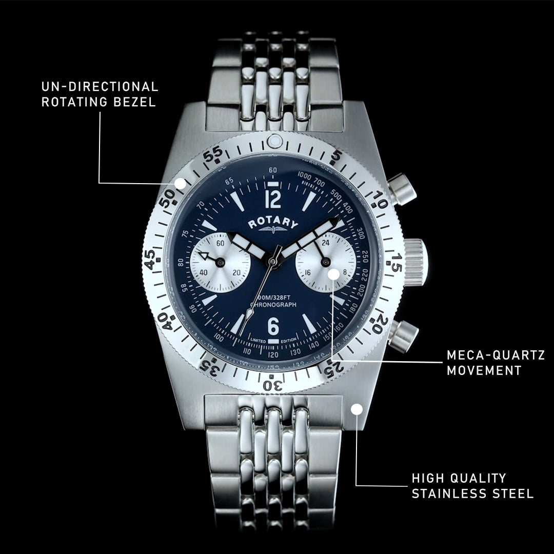 Rotary RW 1895 Heritage Chronograph Limited Edition - GB05500/05 ...